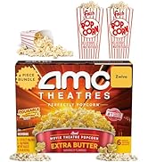 Amazon.com: AMC Popcorn Microwave Popcorn Movie Night Basket Gift Set ...