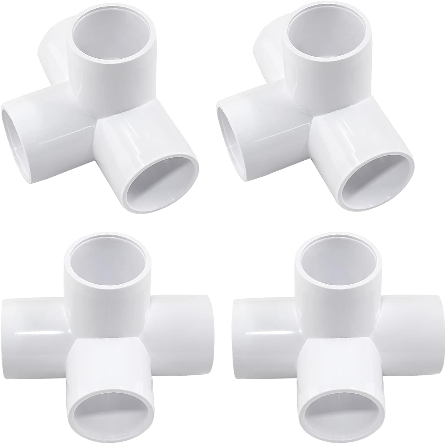 Amazon.com: 3/4" 4-way Tee PVC Fitting Connector : Industrial & Scientific