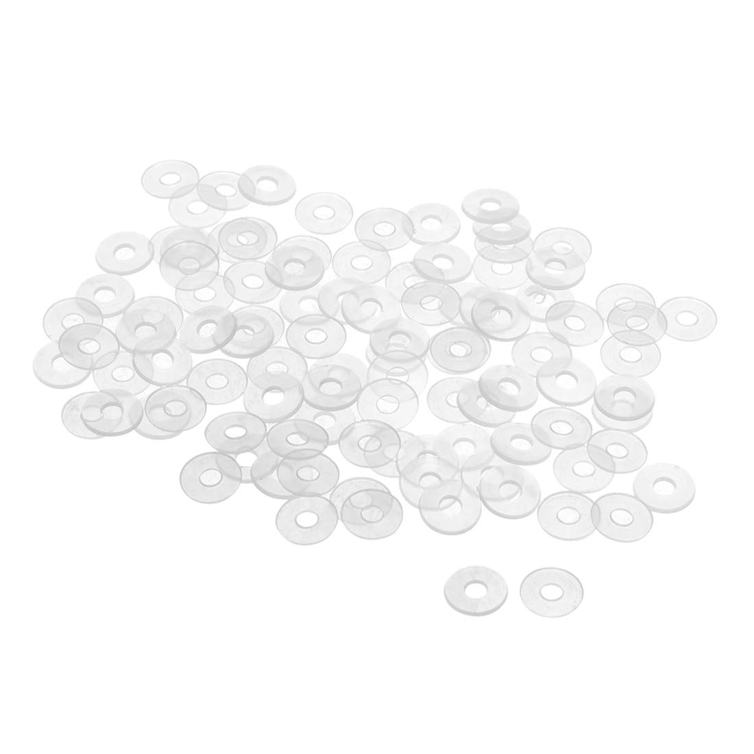 Amazon.com: uxcell Nylon Flat Washers 11mm OD 3.5mm ID 1mm Thickness ...