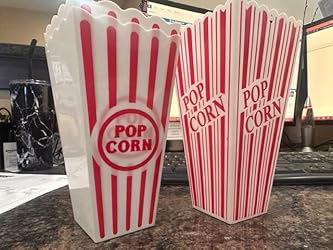 Amazon.com: Plastic Popcorn Containers - Set of 4 : Toys & Games