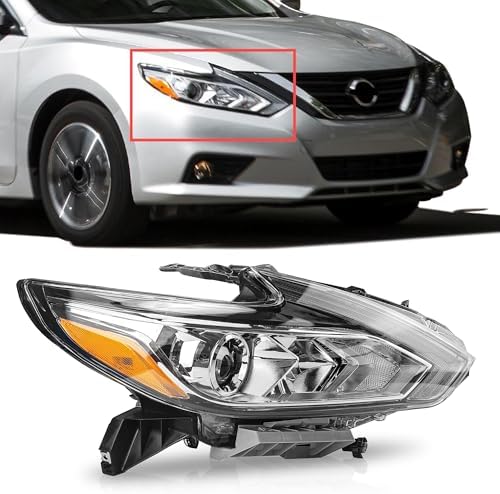 Amazon.com: PartsFlow Halogen Headlight Chrome Housing Clear Lens ...