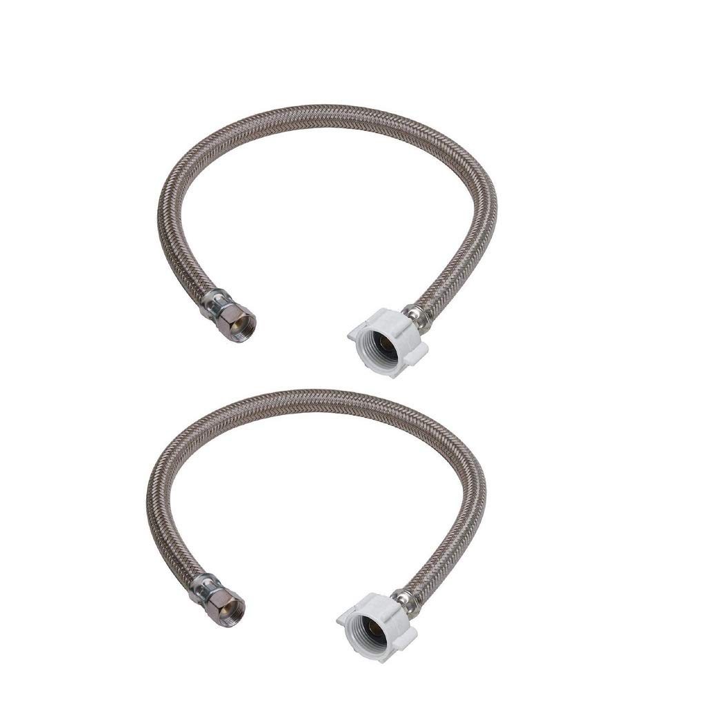 EZ-Fluid Toilet Water Supply Connector Line Braided Stainless Steel ...