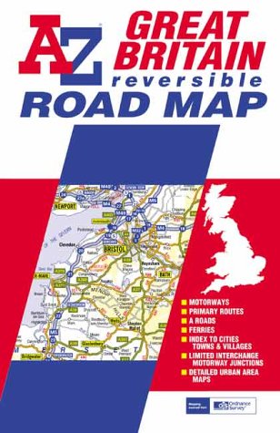 Great Britain Road Map (A-Z Road Maps & Atlases): Amazon.co.uk ...