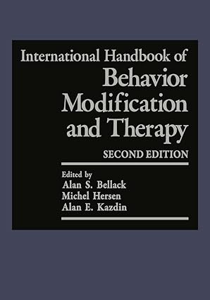 International Handbook of Behavior Modification and Therapy: Second ...