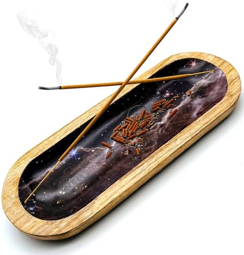 Pure Source India Natural Wood Incense Holder and Ash Catcher (11 X 4 ...