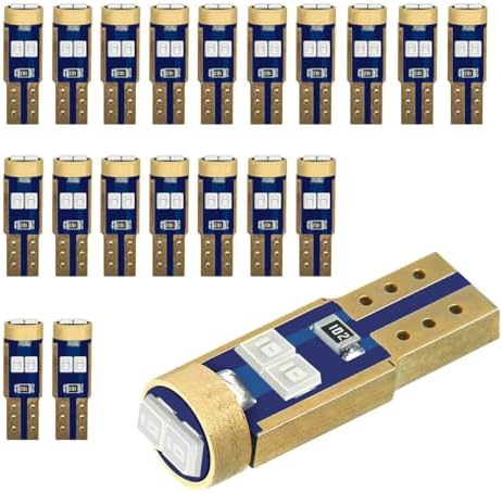 Amazon.com: YESCHE Green Color PC74 74 LED Bulb Super Bright T5 2721 37 ...