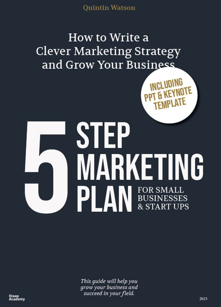 Amazon.com: 5 Step Marketing Plan for Small Businesses: How to Write a ...