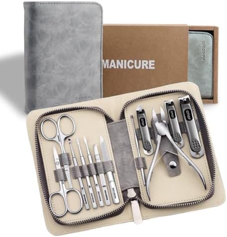 Amazon.com: Professional Manicure Kit, Nail Scissors, Cuticle Cutter ...