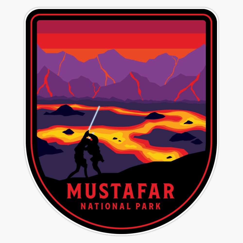Amazon.com: Mustafar National Park Sticker Bumper Sticker Vinyl Decal 5 ...