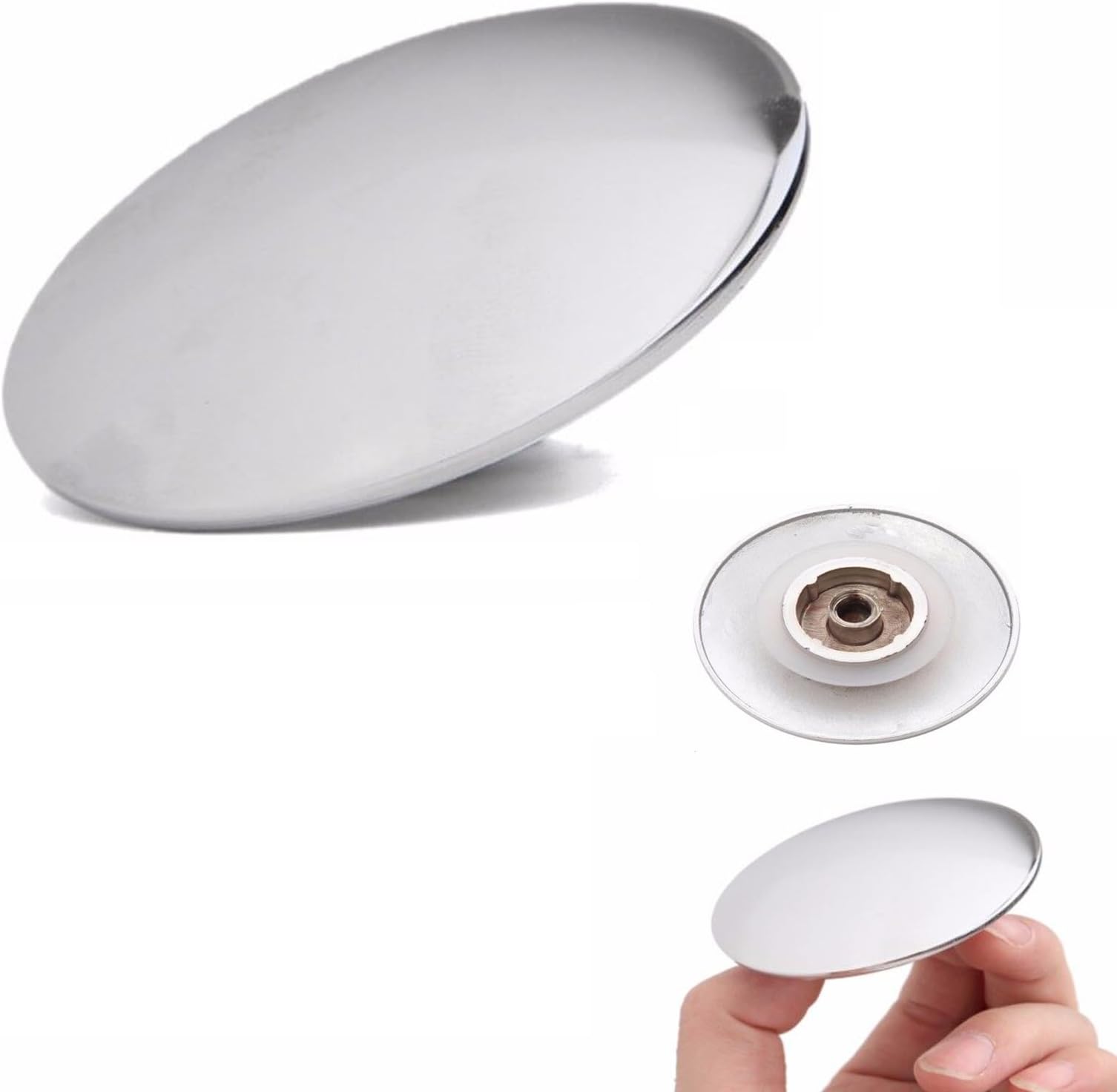 2Pcs Basin Sink Tap Push Button Brass Polished Chrome Click Clack 38mm ...