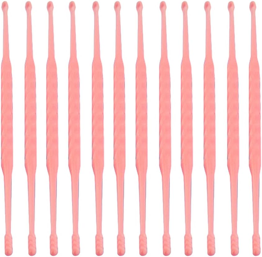 Amazon.com: 12Pcs Disposable Ear Pick Earwax Removal Plastic Ear Clean ...