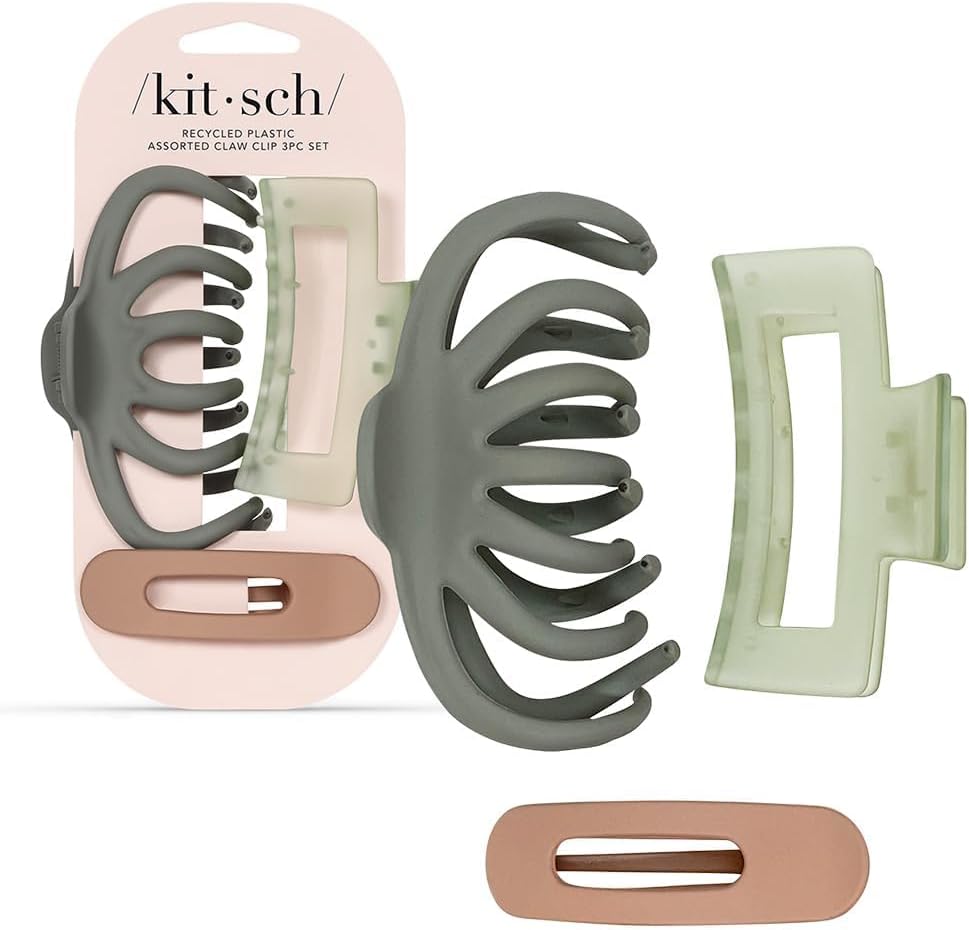 Amazon.com : Kitsch Large Assorted Hair Clips for Women, Medium Open ...