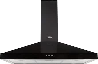 Belling Farmhouse Chim 90, Chimney hood, black, 90cm : Amazon.co.uk ...