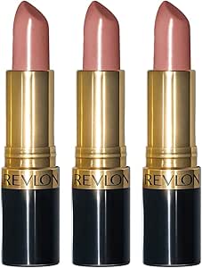 3 x Revlon Super Lustrous Lipstick 4.2g - 637 Blushing Nude : Amazon.co ...