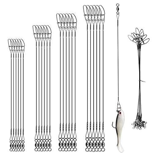 Yonihawk Fishing Titanium Leaders for Toothy Game Fish Singles Strand ...