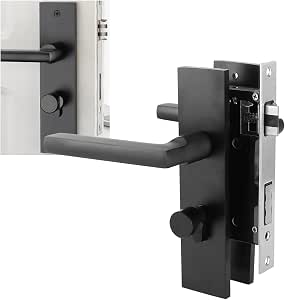 Amazon.com: MIGN Entry Door Lock with Key, Deadbolt, Black, Modern ...