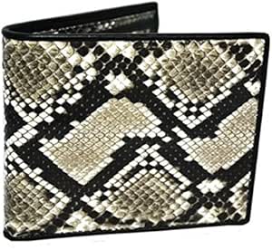 Amazon.com: PYTHON SNAKE SKIN LEATHER MEN Bi-Fold WALLET HANDMADE NEW ...