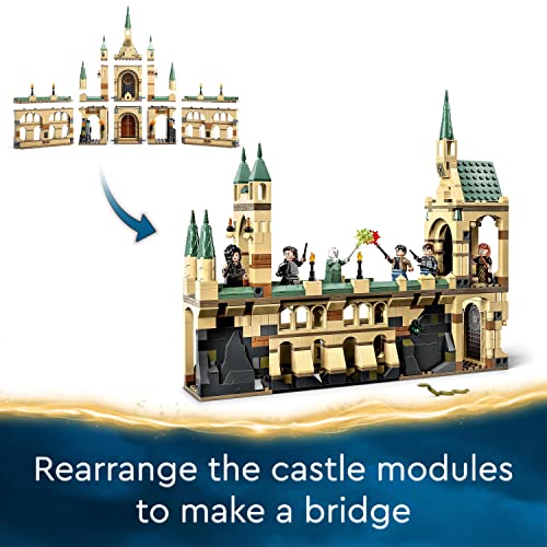 LEGO 76415 Harry Potter The Battle of Hogwarts, Castle Toy with Molly ...
