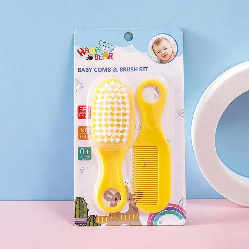 Amazon.com: Baby Comb and Brush Set – Soft Bristles for Newborns ...