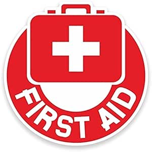Amazon.com: First Aid Vinyl SELF Adhesive Sticker Decal - Sticker ...