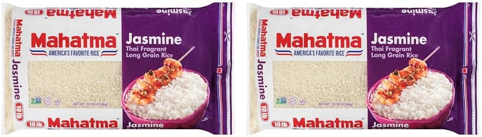 Amazon.com : Mahatma Jasmine Rice, 160-Ounce Bag of Rice, Thai, Indian ...