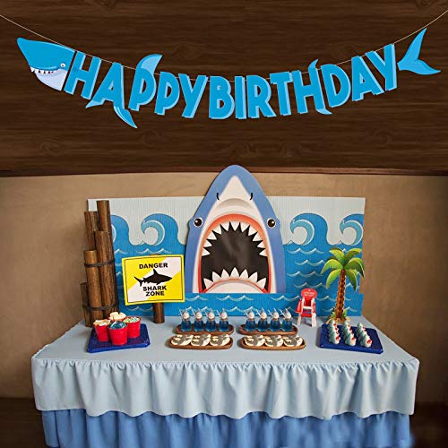 Ensemble de décorations de fête d'anniversaire sur le thème de l'océan ...