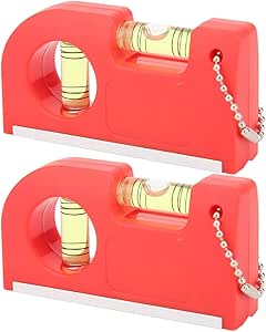 Amazon.co.jp: 2 Portable Mini Levels, Pocket Level with Key Holder and ...