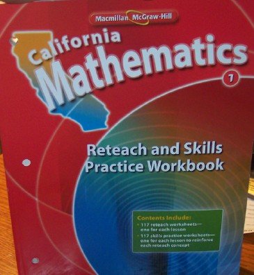 California Mathematics Reteach and Skills Practice Workbook Grade 1: ...
