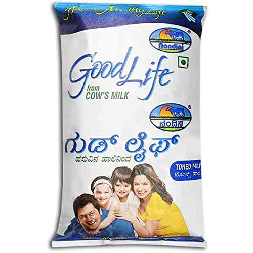 Nandini Good Life Toned Milk, 500ml Pouch : Amazon.in: Grocery ...