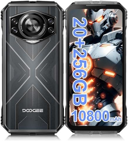 DOOGEE S Cyber Rugged Smartphone Android 14, 10800mAh Battery Rugged ...