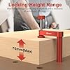 Housolution 2 Pack Bench Dog Clamp, 3/4 inch Dog Holes Workbench Clip ...