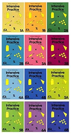 Primary Math Intensive Practice 12 Books Set: 1A, 1B, 2A, 2B, 3A, 3B ...