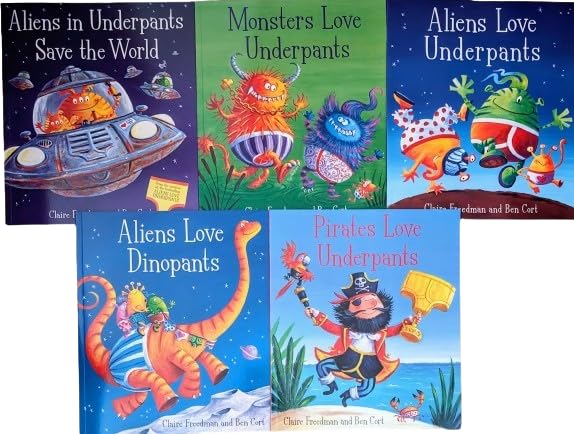 Kids/Children Aliens Love Underpants 5 books collection set Pirates ...