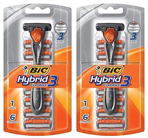 Amazon.com: BIC Hybrid Advance for Men, Shaver System, 6 ea - 2pc ...