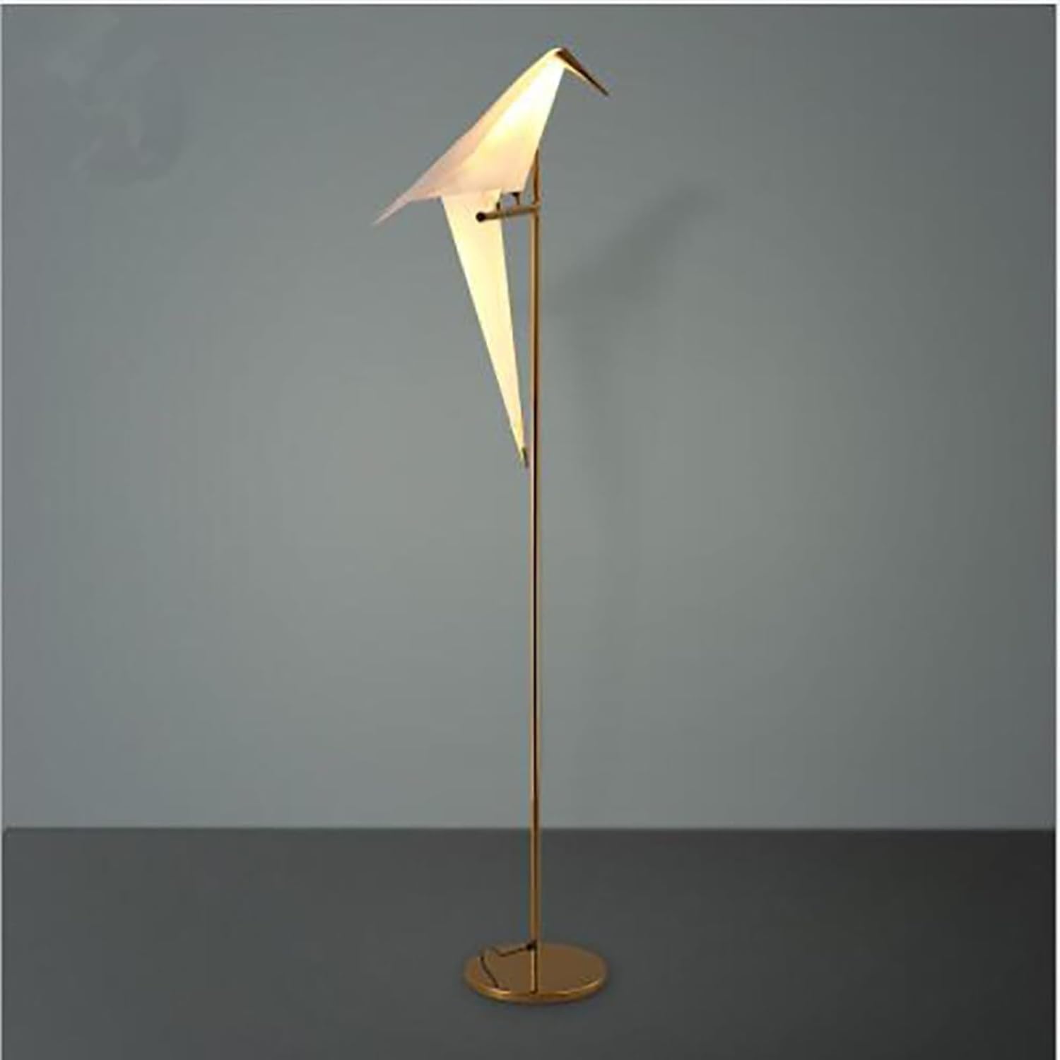 mfanchan 62 Inch Modern Bird Floor Lamp, Gold Bird Swing Floor Light ...