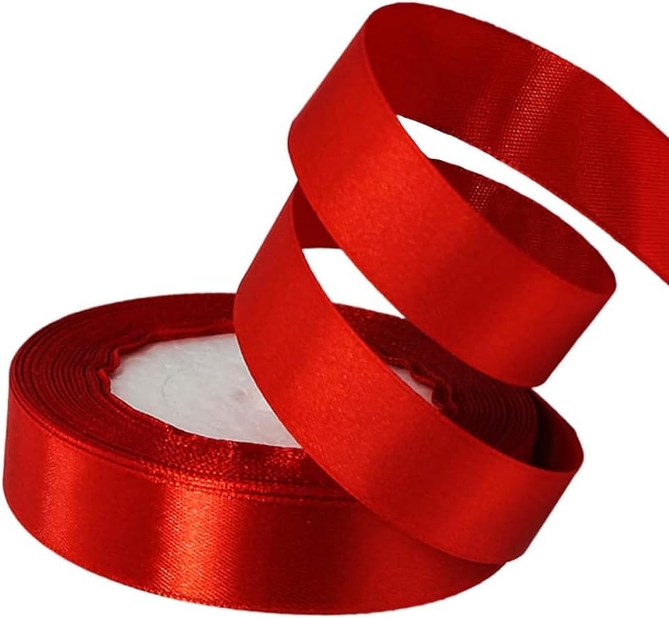 XEANCO 20mm Satin Ribbon 22 Meter, Polyester Ribbon, Enhance Your ...