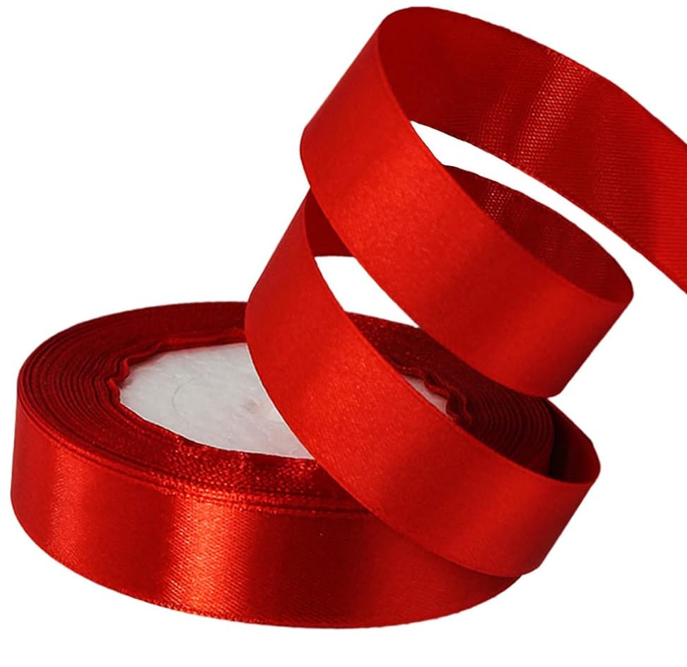 XEANCO 20mm Satin Ribbon 22 Meter, Polyester Ribbon, Enhance Your ...