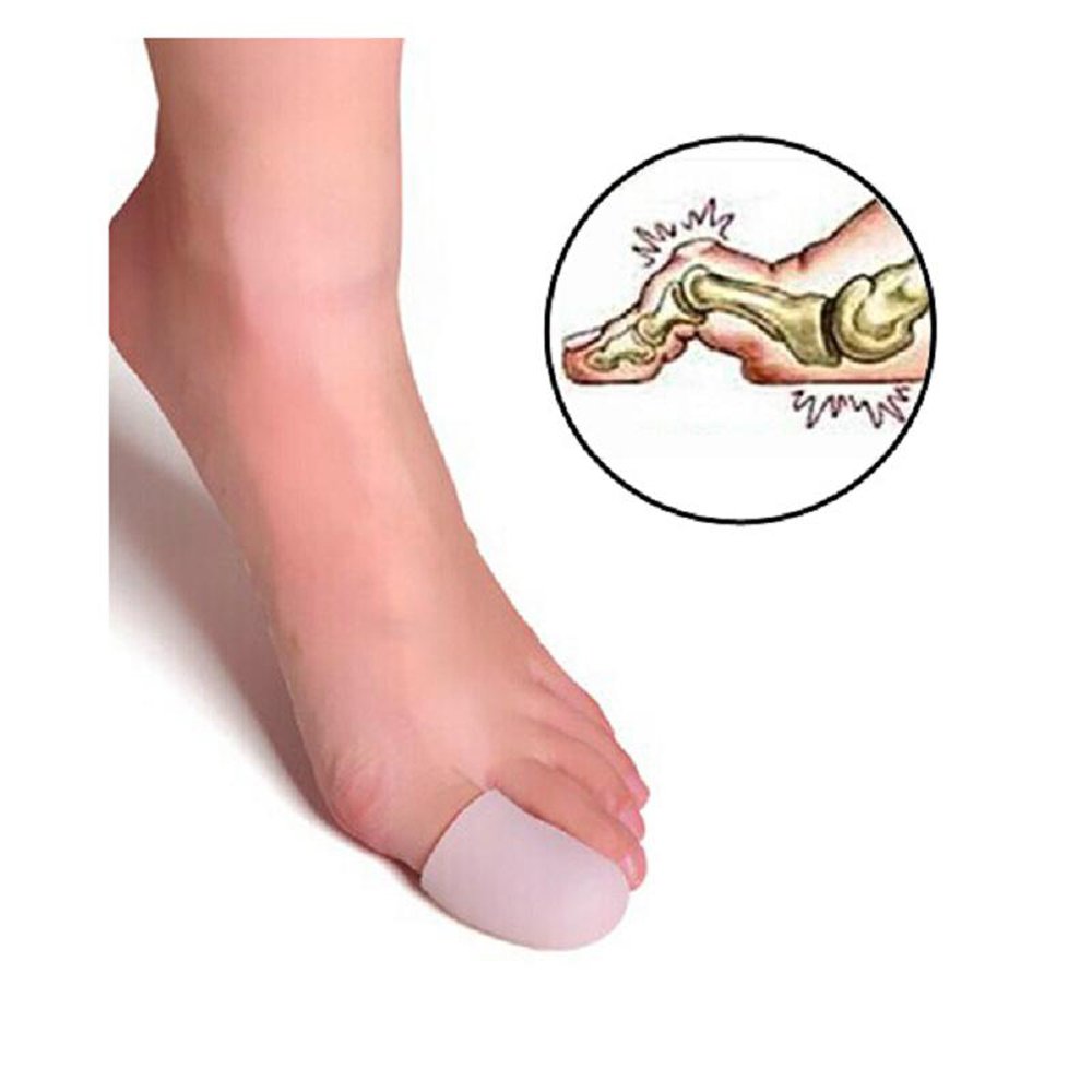 Snapklik.com : 5 Pair Big Toe Gel Toe Caps Pads Reathable Silicone Gel ...