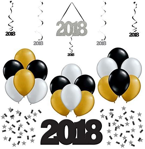 Amazon.com: 2018 Graduation Decorations Party Bundle - Bundle Includes ...