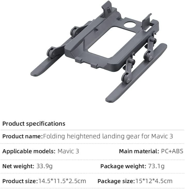 BOF Mavic 3 Landing Gear Extensions Leg Protector Extended Foldable ...