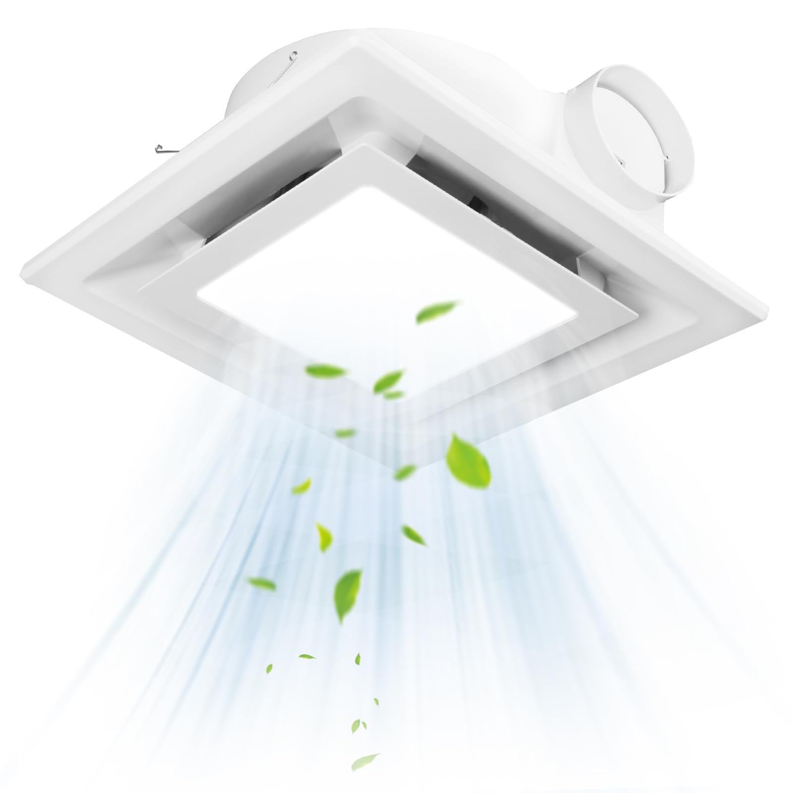 Amazon.com: Yutesiri Bathroom Exhaust Fan with Light, 141CFM, 1.0Sones ...