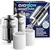 EVERGLOW 2-Pack Filtered Shower Heads for Hard Water with 2 Vitamin C ...