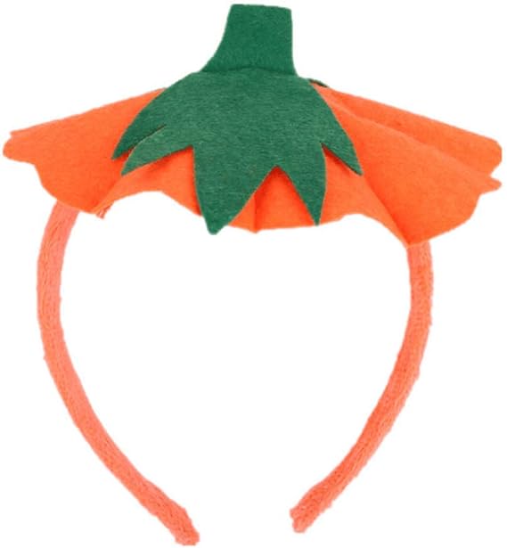 Amazon.com: Halloween Headband Pumpkin Hat Hair Bands Hair Hoop ...