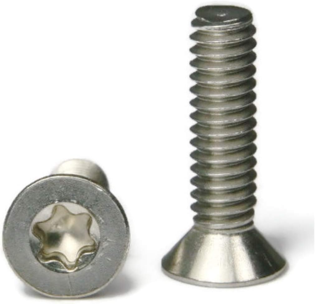 Stainless Steel Star Drive Flat Head Machine Screws #6-32 x 1/2" Qty 25 ...