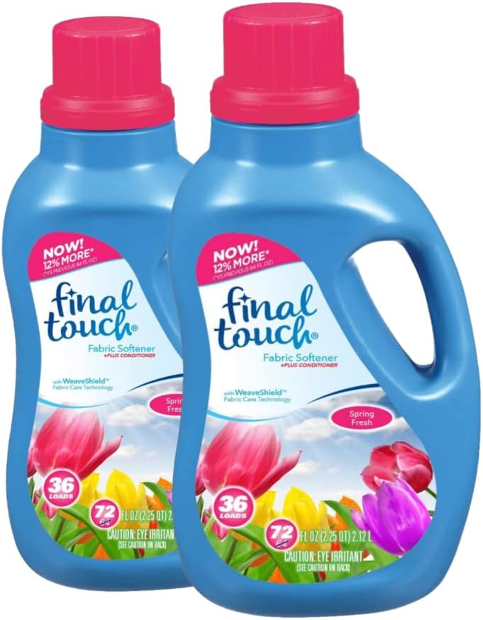 Amazon.com: Spring Fresh Liquid Fabric Softener with WeaveShield Fabric ...