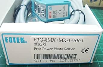 Fotek E3G-8MX Photoelectric Sensor (with Reflector MR-1 and Bracket BR-1): Amazon.com ...