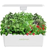 Amazon | JustSmart 水耕栽培キット 室内 水耕栽培 おしゃれ 家庭菜園 育苗キット LEDライト付き タイマー 循環式ポンプ ランプシェードの高さ調節可能 APPなし GS1 ...