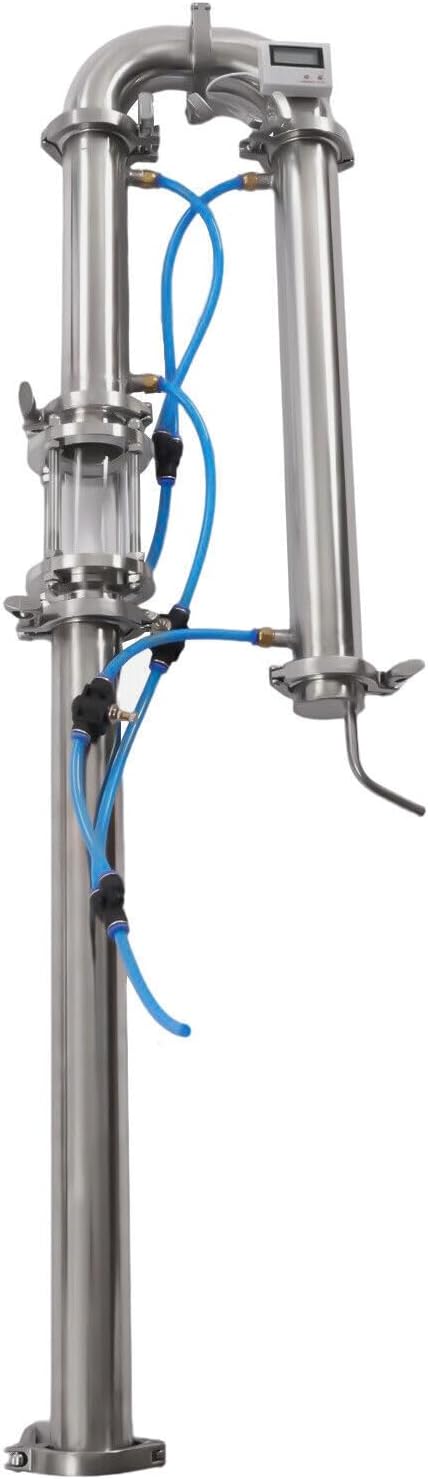 Amazon.com: PIAOCAIYIN Tubular Distillation Tower, 51mm Moonshine Still ...