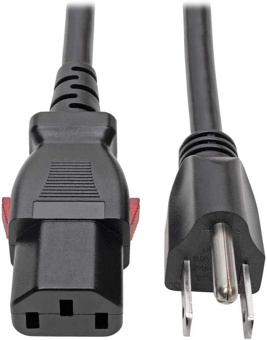 Amazon.com: Tripp Lite PLC13BK PDU Plug Lock Connector C14 Power Cord ...