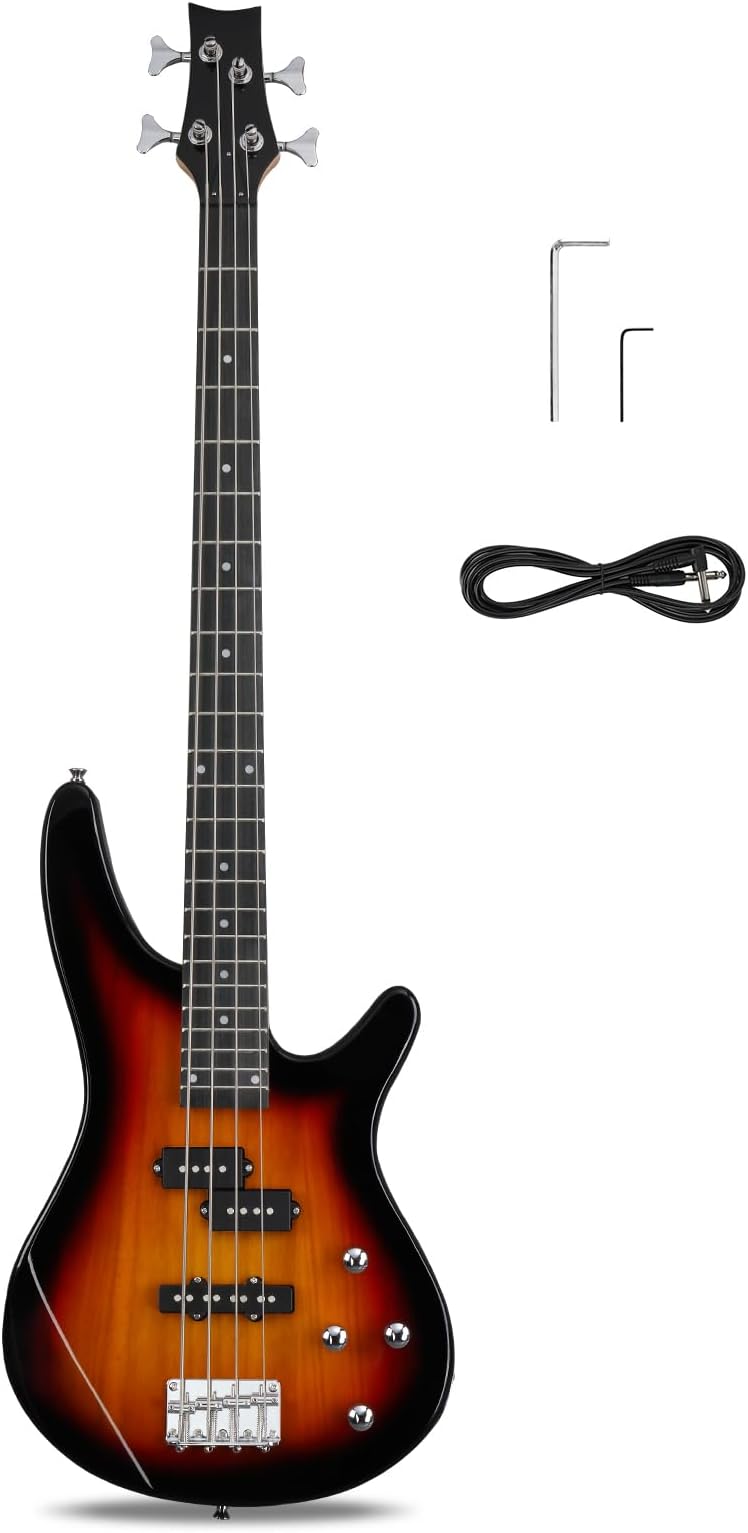 Amazon.com: IB Bass,Electric Bass Guitar Beginner Kit 4 String ...